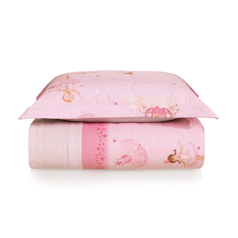 Kit Colcha Solteiro Karsten Castro Musgo Algodão Percal 180 Fios 2pçs